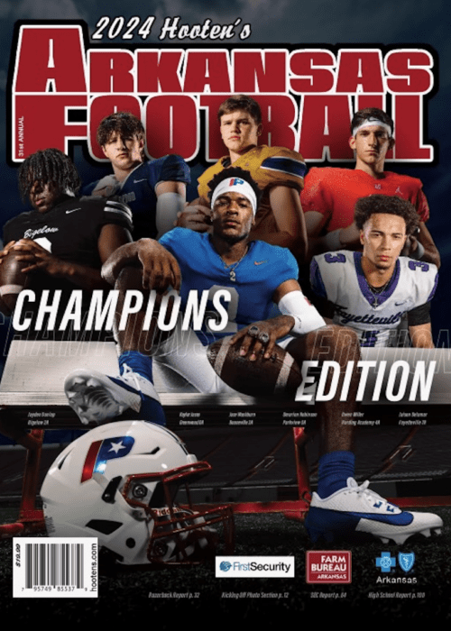 Champions Edition Cover- 2025 Hooten's Arkansas Football Magazine - Hooten's